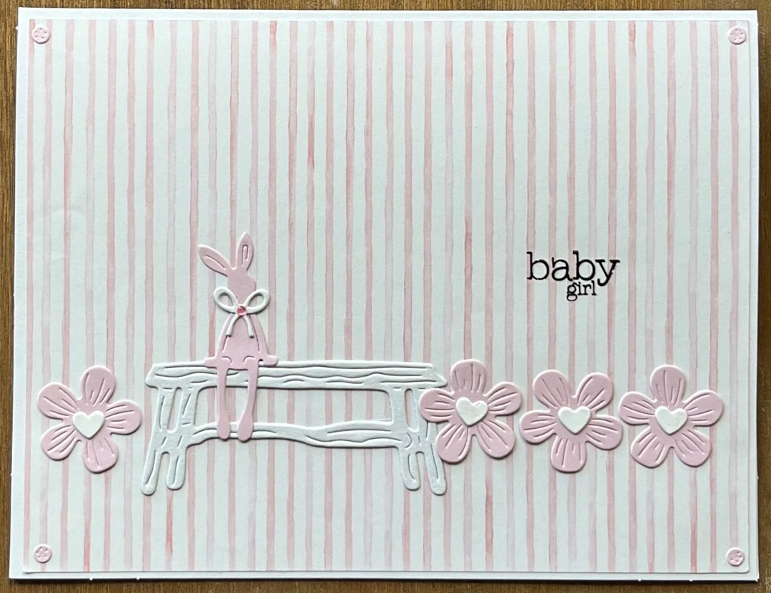 Baby Girl Greeting Card Handmade A6 Size 5x6.5 - Etsy
