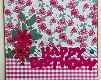 Ladies Retro Fashion Dress 5x7 Greeting Card, Women Birthday, Retro ...