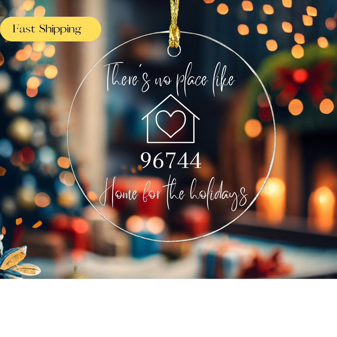 Custom Zip Code Ornament Unique Christmas Ornament - Etsy