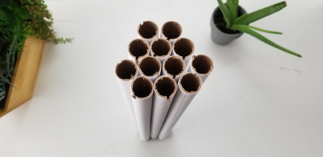 12 Pack Cardboard Tubes – 18"x7/8" Crafting, Upcycling, DIY Art Supply ...
