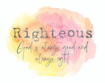 Attributes of God Print: ALMIGHTY - Etsy