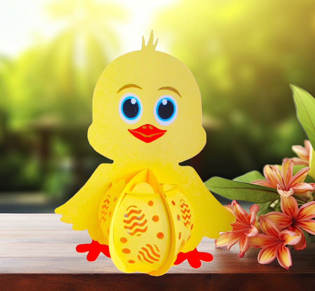 Boy Chick Easter Lantern Chicken Cricut SVG Cut File - Etsy