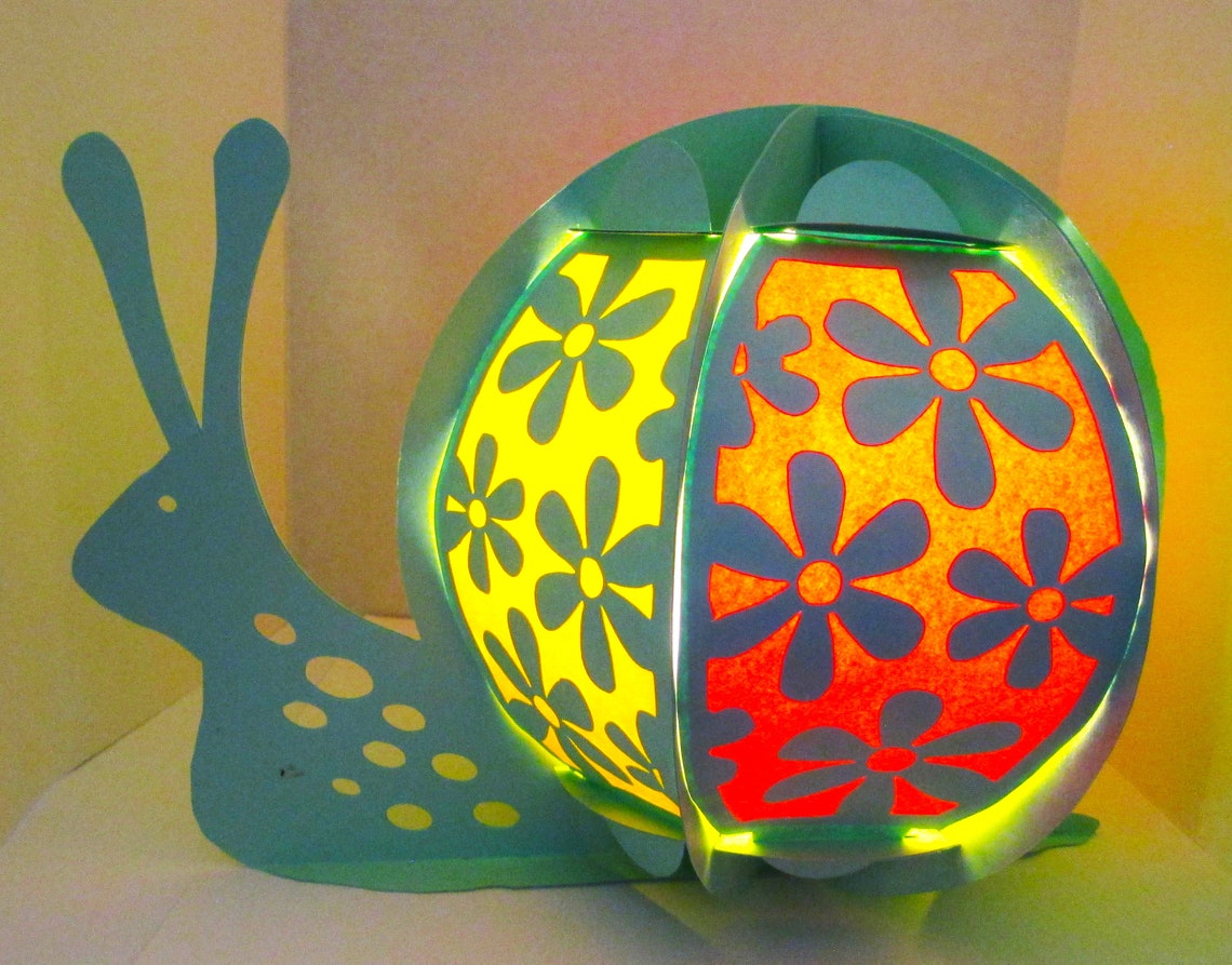 Schnecke Tier Laterne Cricut SVG Datei Vorlage - Etsy.de