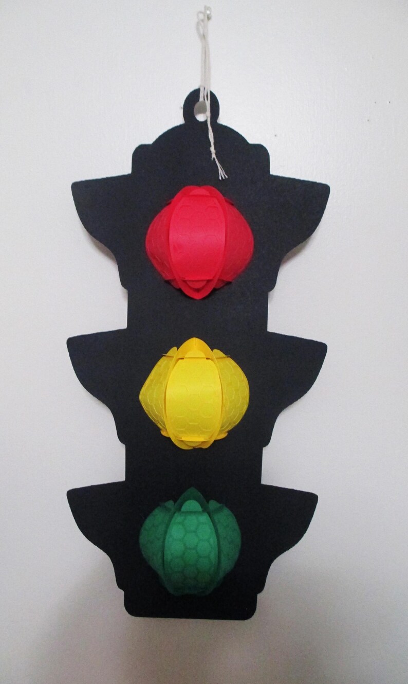 Street Light Traffic Light Paper Lantern Cricut SVG File - Etsy