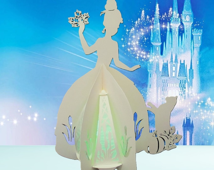 Princess Lantern PDF, SVG, Studio Template - DIY Princess Paper Cut ...