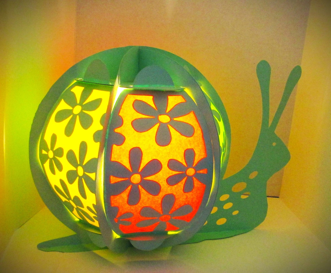 Schnecke Tier Laterne Cricut SVG Datei Vorlage - Etsy.de