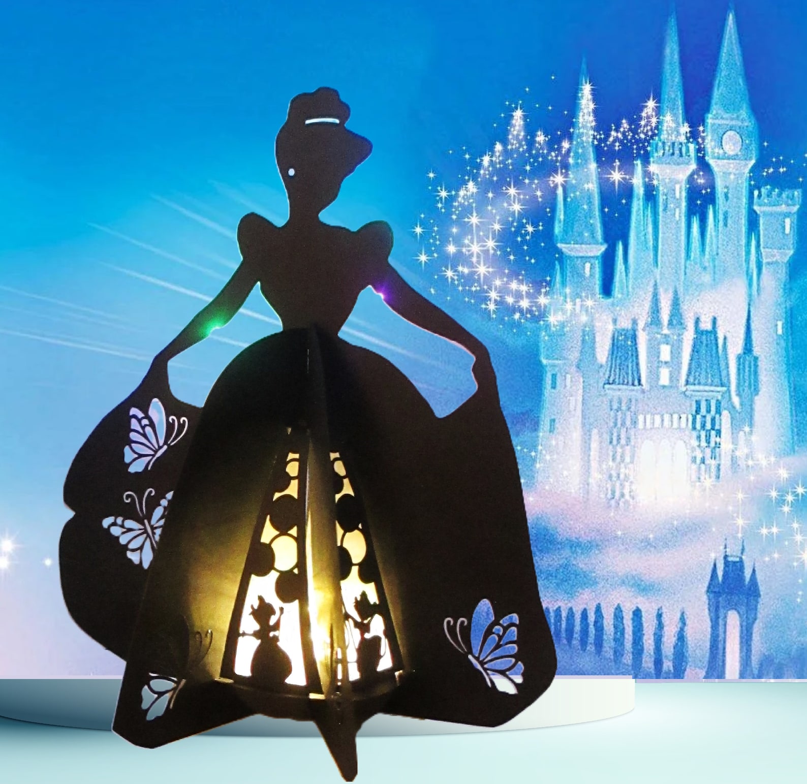 Pretty Princess Lantern Nightlight Paper Cut Lightbox Cricut SVG File ...