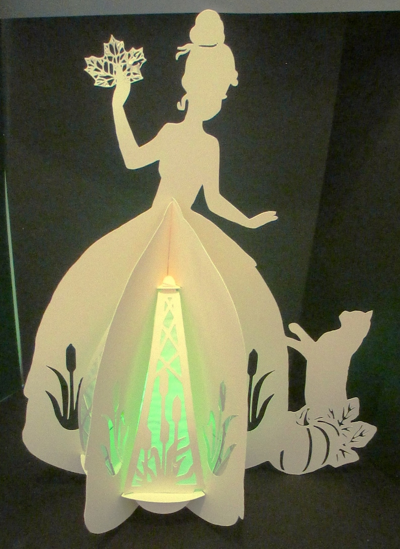 Fall Princess Lantern Nightlight Paper Cut Lightbox Cricut SVG File ...