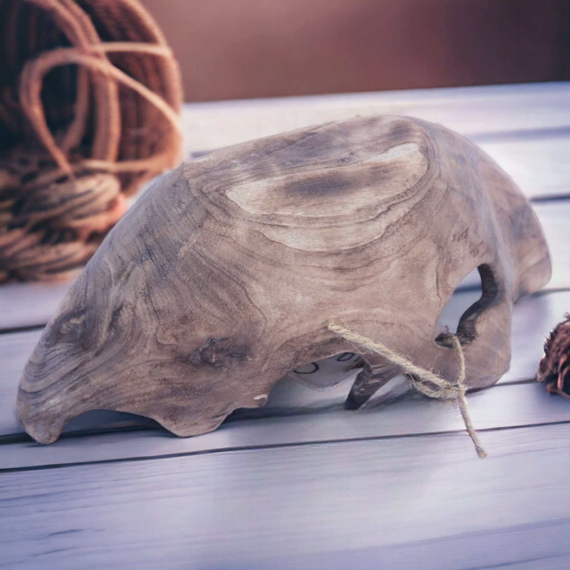 Rustic Hand Carved Decorative Fruit Bowls, Vintage Carved Wood Bowl ...