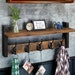 Rustic Solid Wood Log Shelves, Natural Style Copped Log Shelving ...