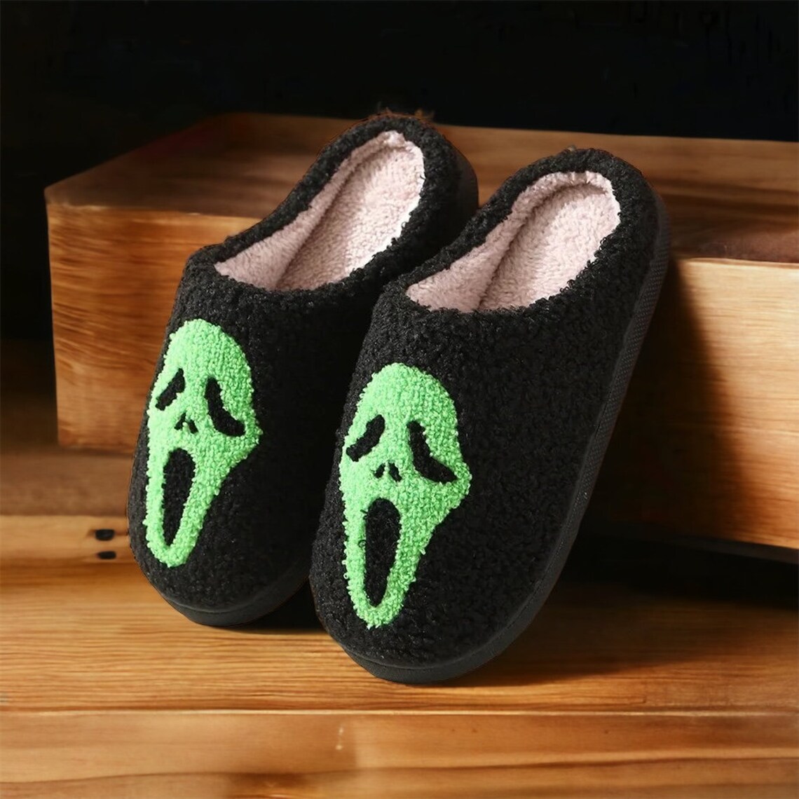Ghost Slippers丨fluffy Cosy Cute Slippers丨halloween Gifts丨black Slippers ...