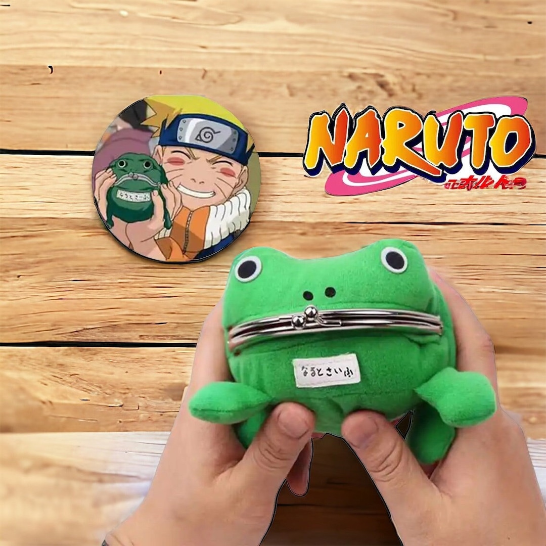 Naruto Inspired Frog Coin Purse Kawaii Animal Women Men Wallet Anime ...