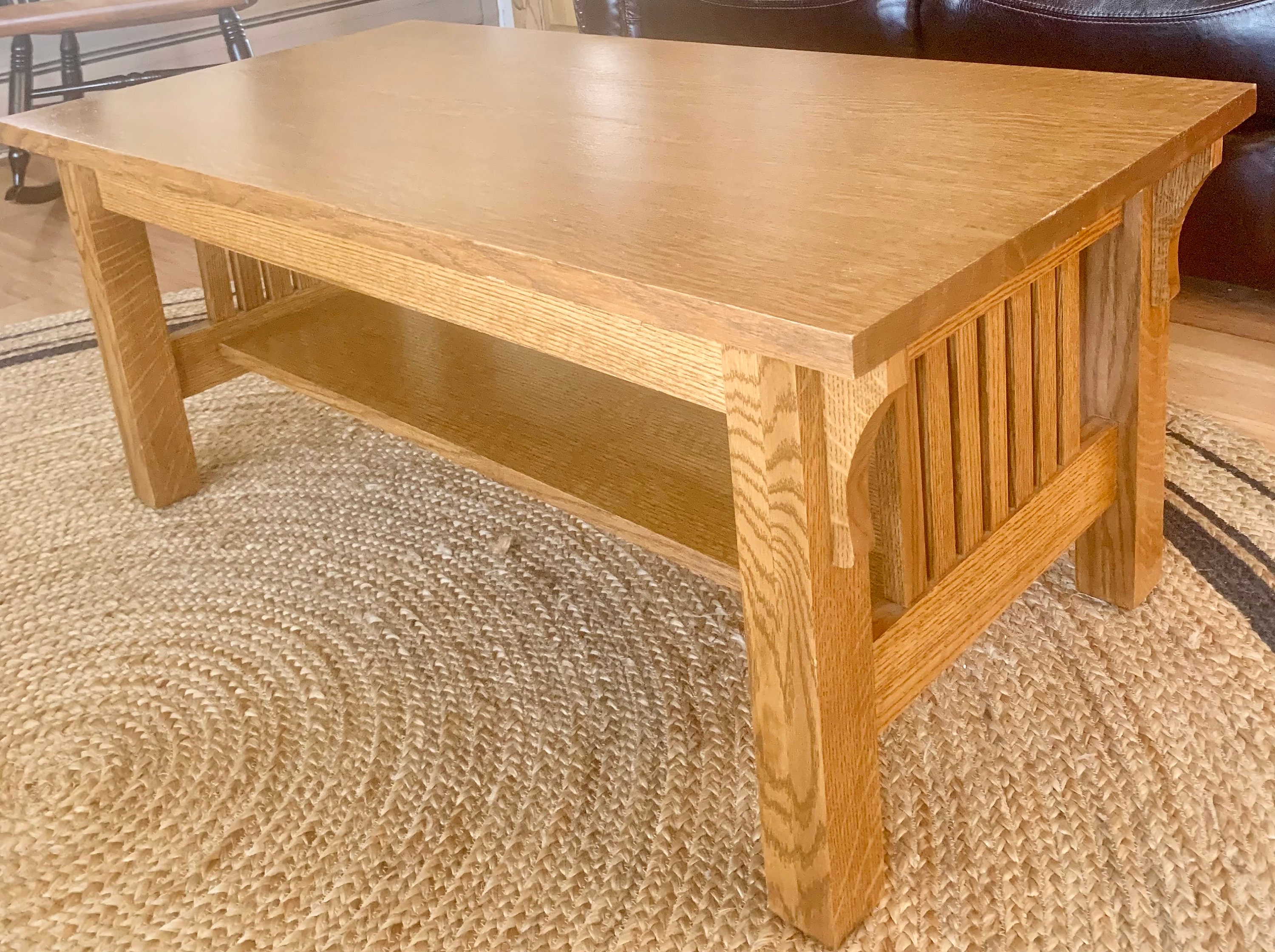 Mission Style Quarter Sawn Solid Oak Coffee Table - Etsy