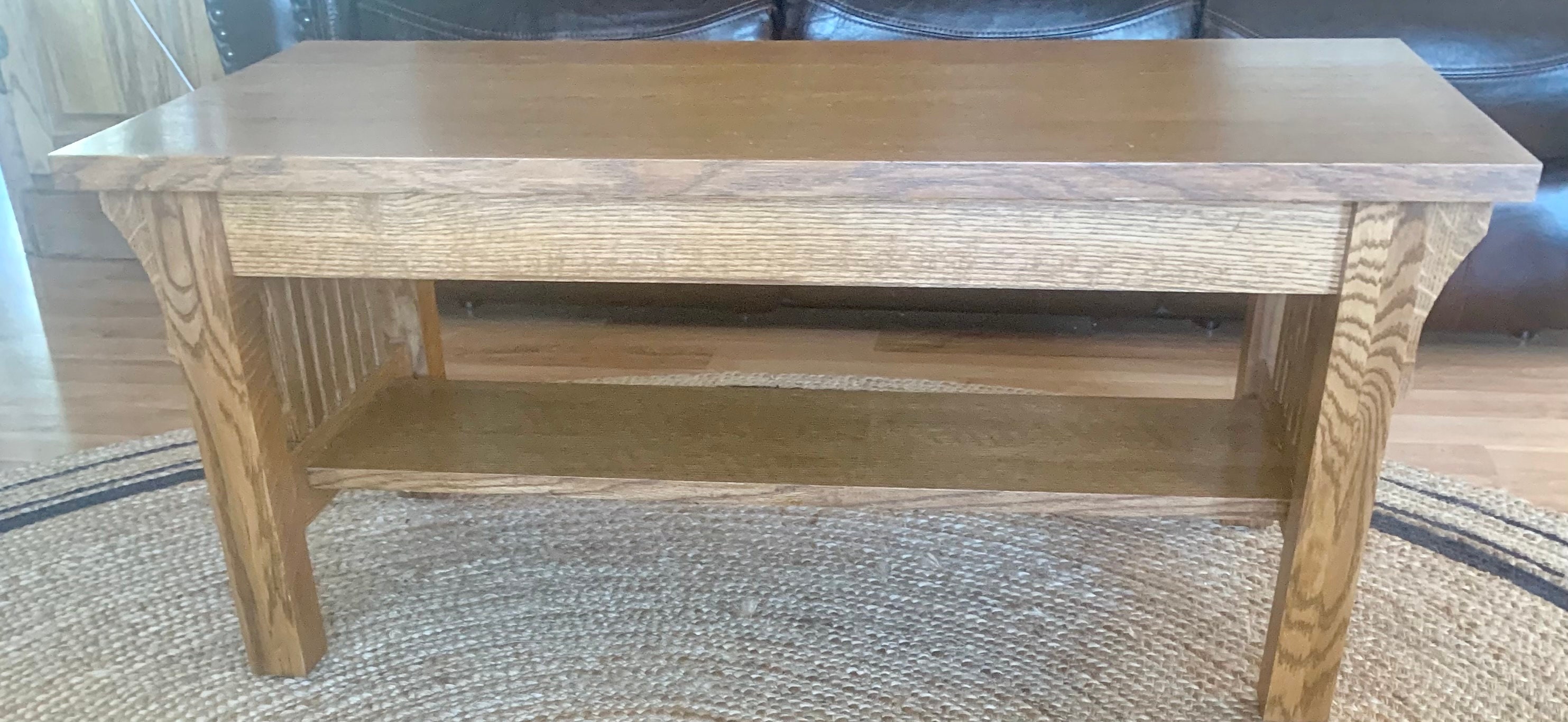 Mission Style Quarter Sawn Solid Oak Coffee Table - Etsy