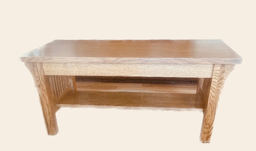 Mission Style Quarter Sawn Solid Oak Coffee Table - Etsy