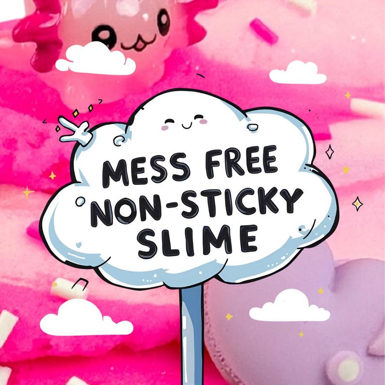 Axolotl Cloud Slime: Raspberry Sugar Scented, Axolotl Sprinkles - Etsy