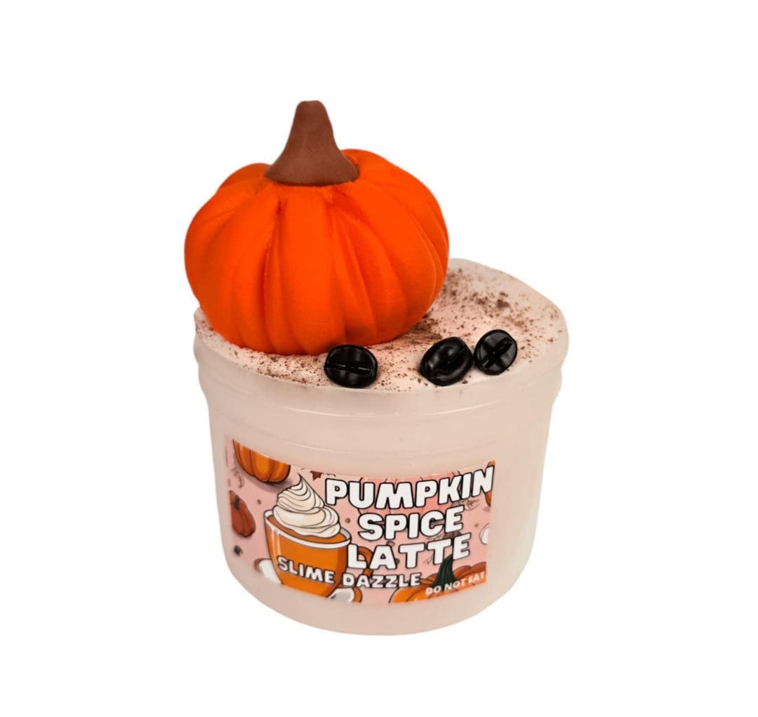 Slime DIY Clay Butter Slime Pumpkin Spice Latte Slime - Etsy