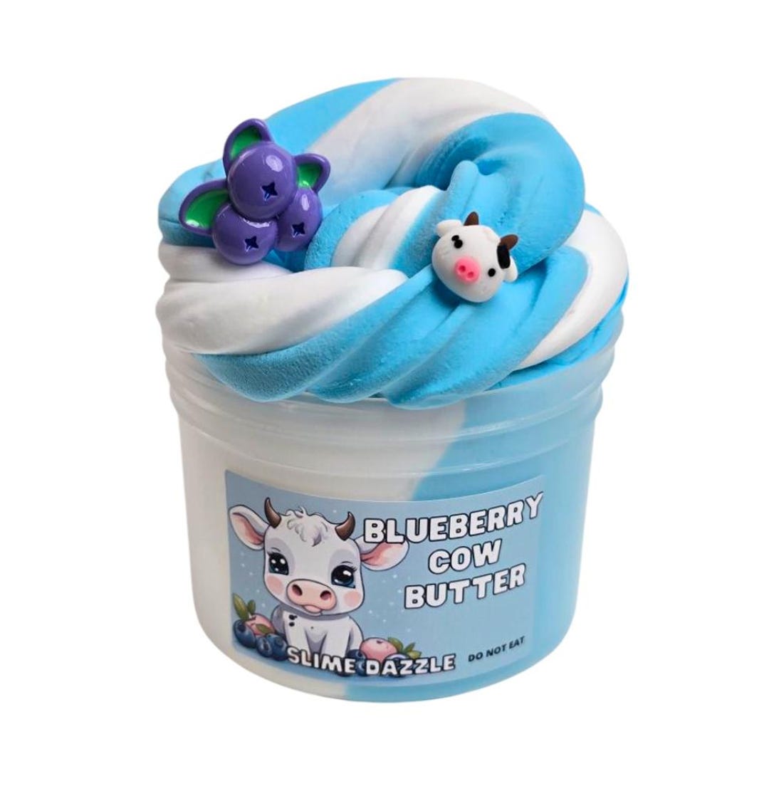 Blueberry Butter Cow Slime: Vanilla Scented, Beginner Friendly - Etsy