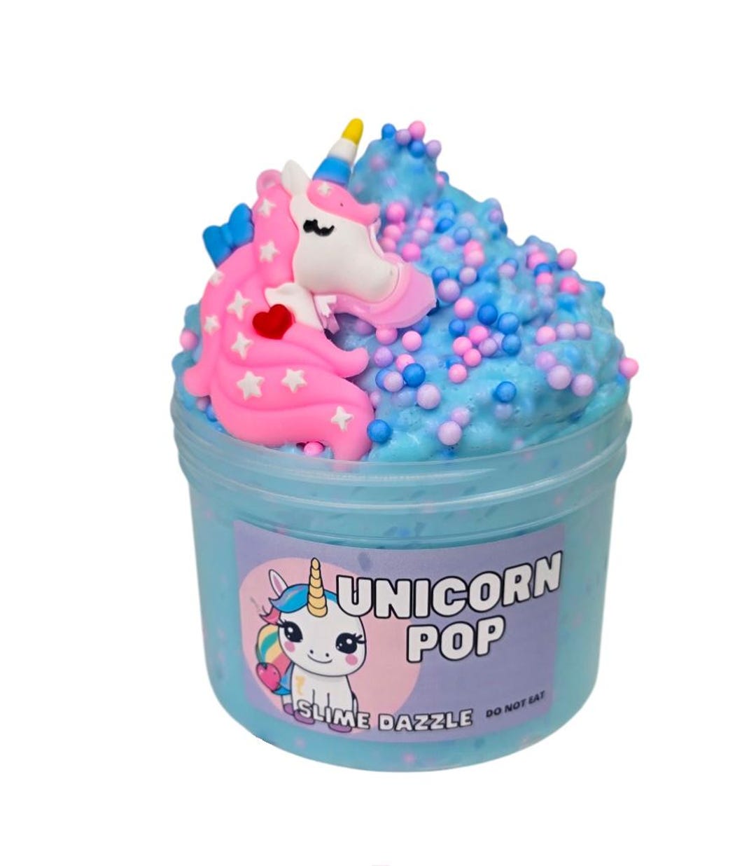 Unicorn Pop Floam Slime Pink Gum Drops Scented Slime With Large Unicorn ...