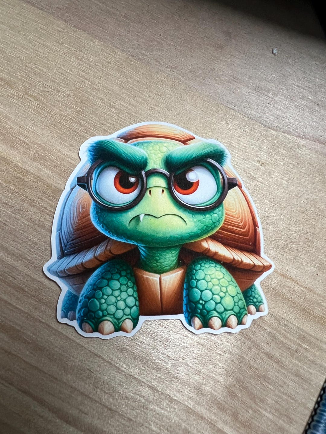 Angry Turtle Sticker, Cute Animal Sticker, Laptop Stickers - Etsy