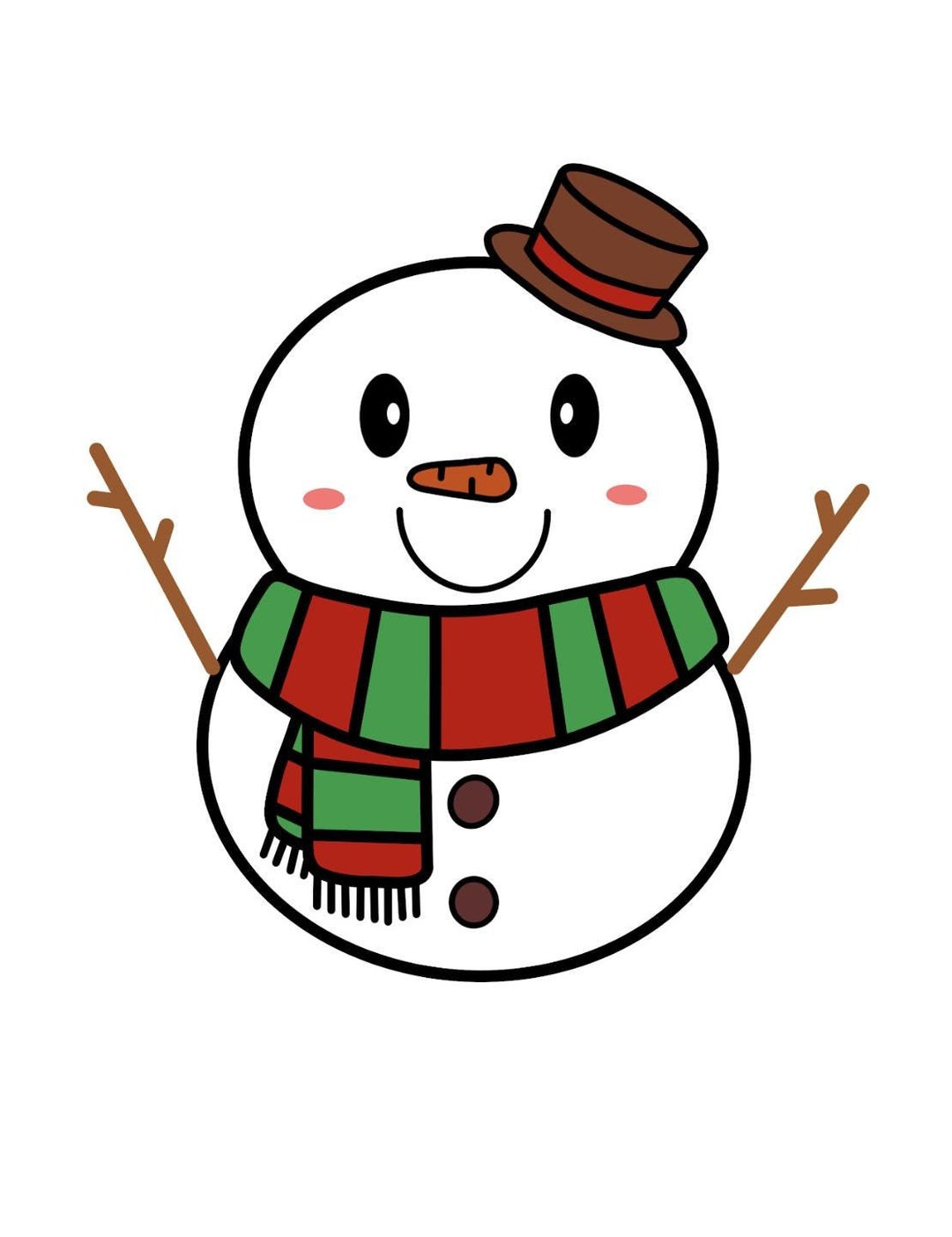 Snowman Kit-snowman Printable-kids Christmas Craft-paper Snowman - Etsy