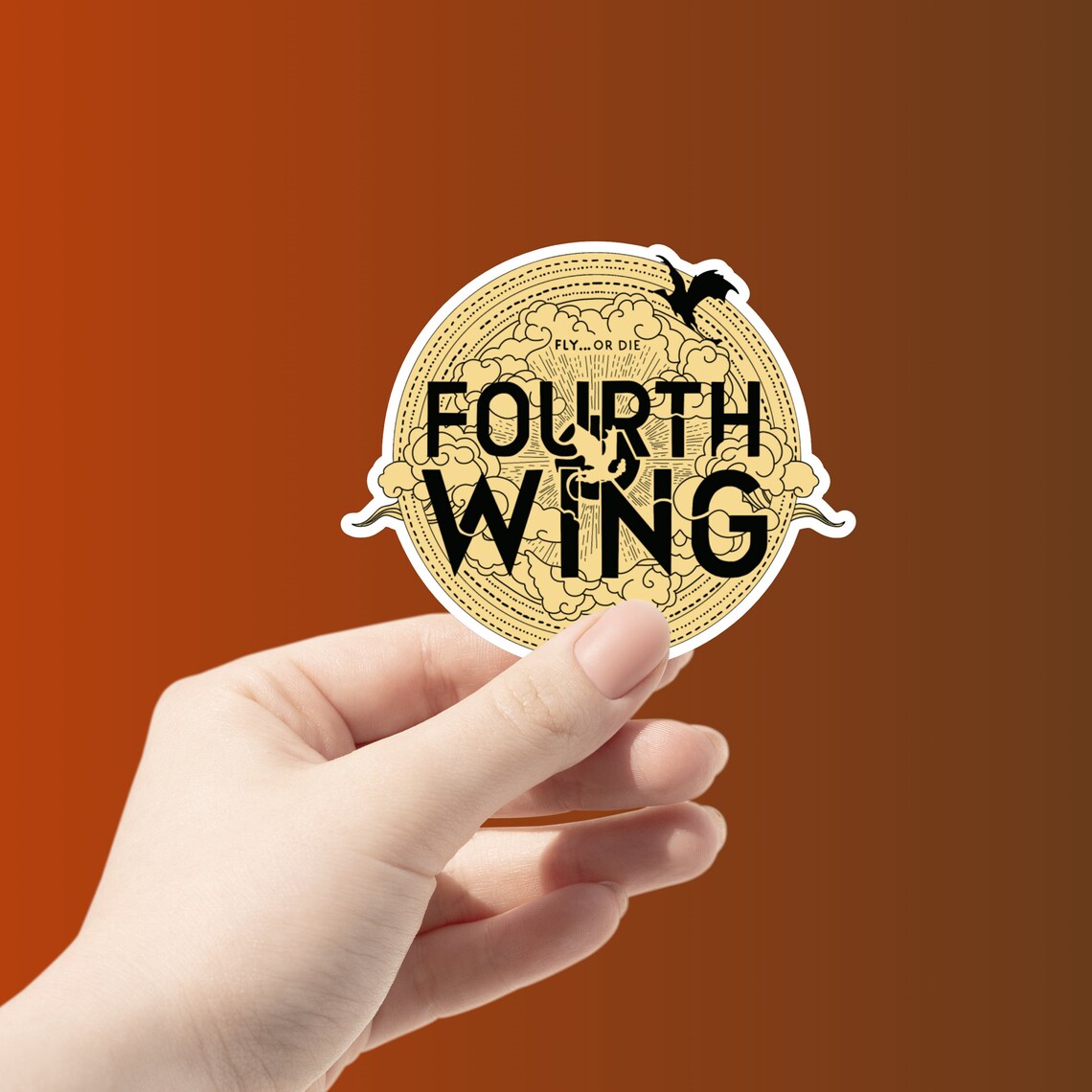 Fourth Wing Stickers Iron Flame Rebecca Yarros Romantasy Romantic ...
