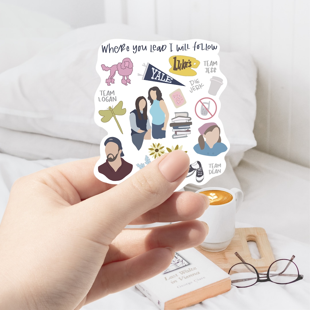 Gilmore Girls Stickers- Rory and Lorelai- Lukes Cafe- Gilmore Girls ...