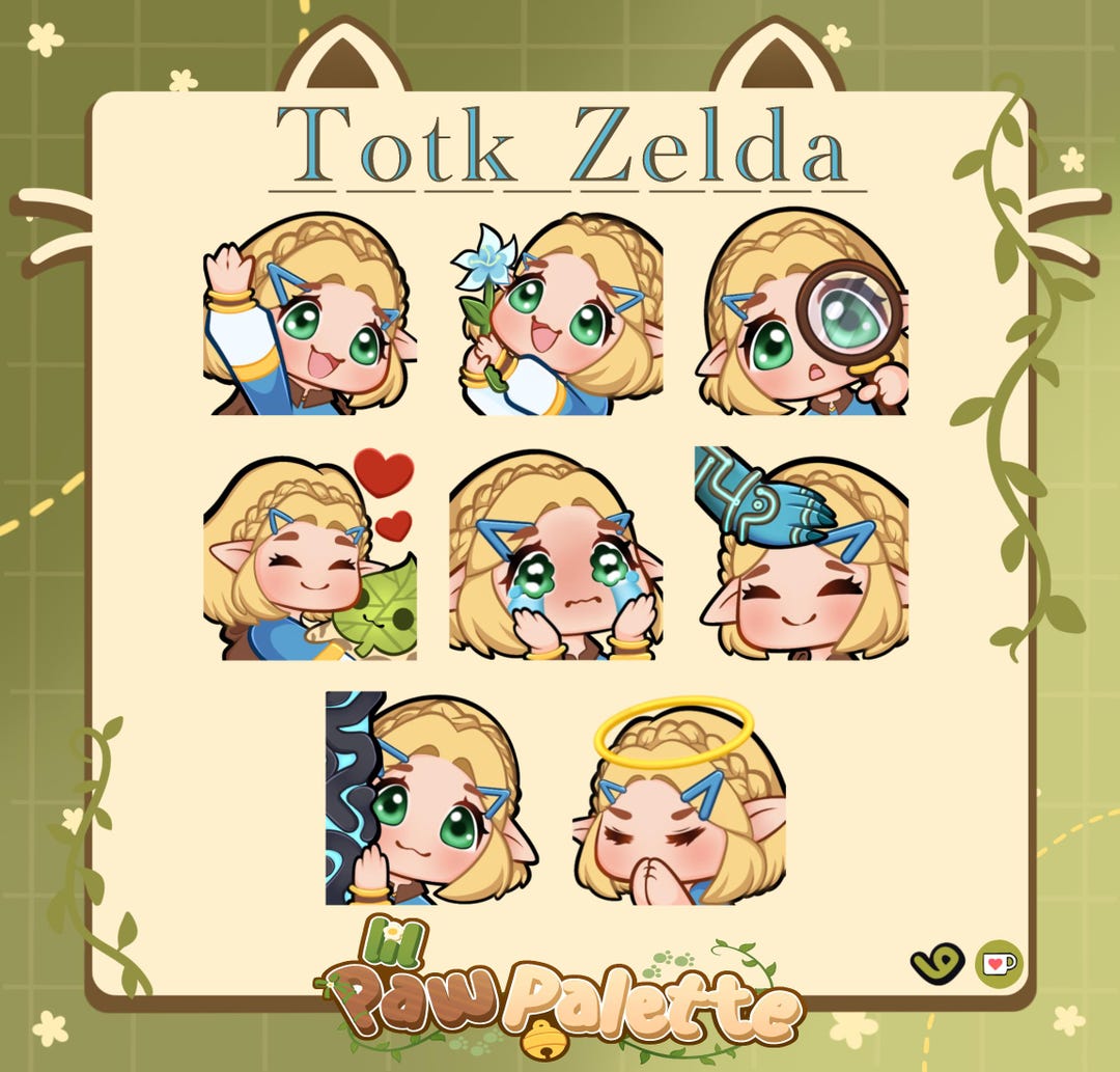 P2U Zelda Emotes | Totk Emotes | Twitch & Discord Emotes - Etsy