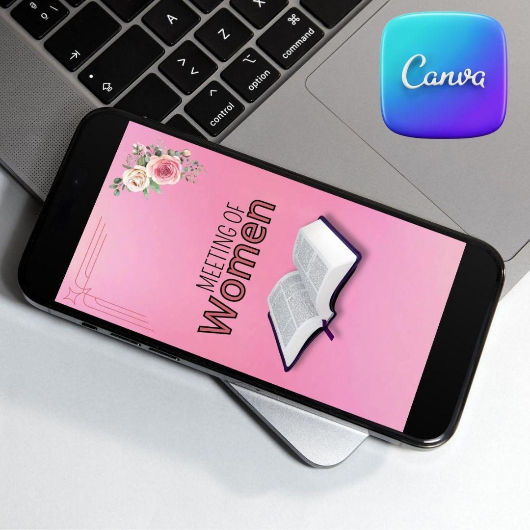Meeting of Women Invitation Video: Editable Canva Template (digital ...
