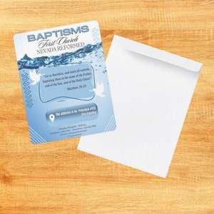 Baptism Flyer for Church. Poster for Church. Printable Baptisms Flyer ...