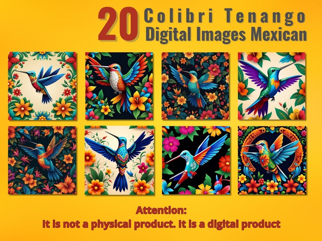 20 Beautiful Digital Images of Mexican Tenango Hummingbirds, Ready for ...