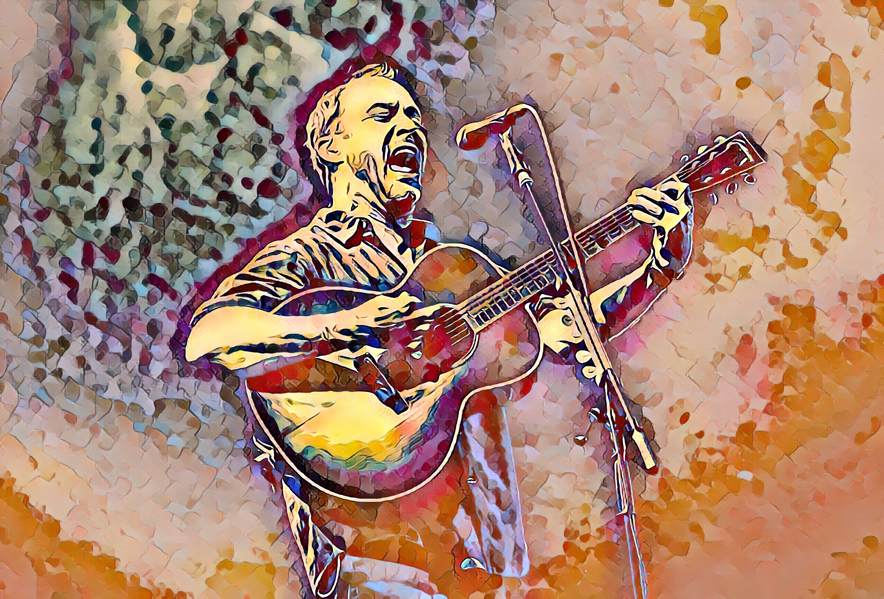 PREMIUM Modern Dave Matthews Band DMB Art Print Portrait - Etsy