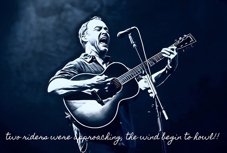 PREMIUM Modern Dave Matthews Band DMB Art Print Portrait Available ...