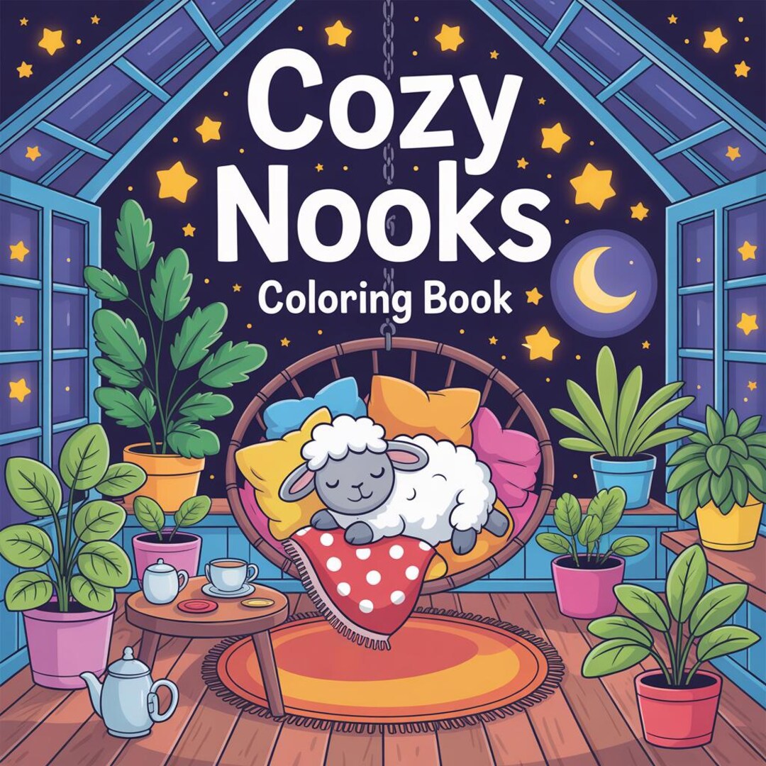 Cozy Nooks A Coloring Book Featuring Snug Relaxing Crannies With ...