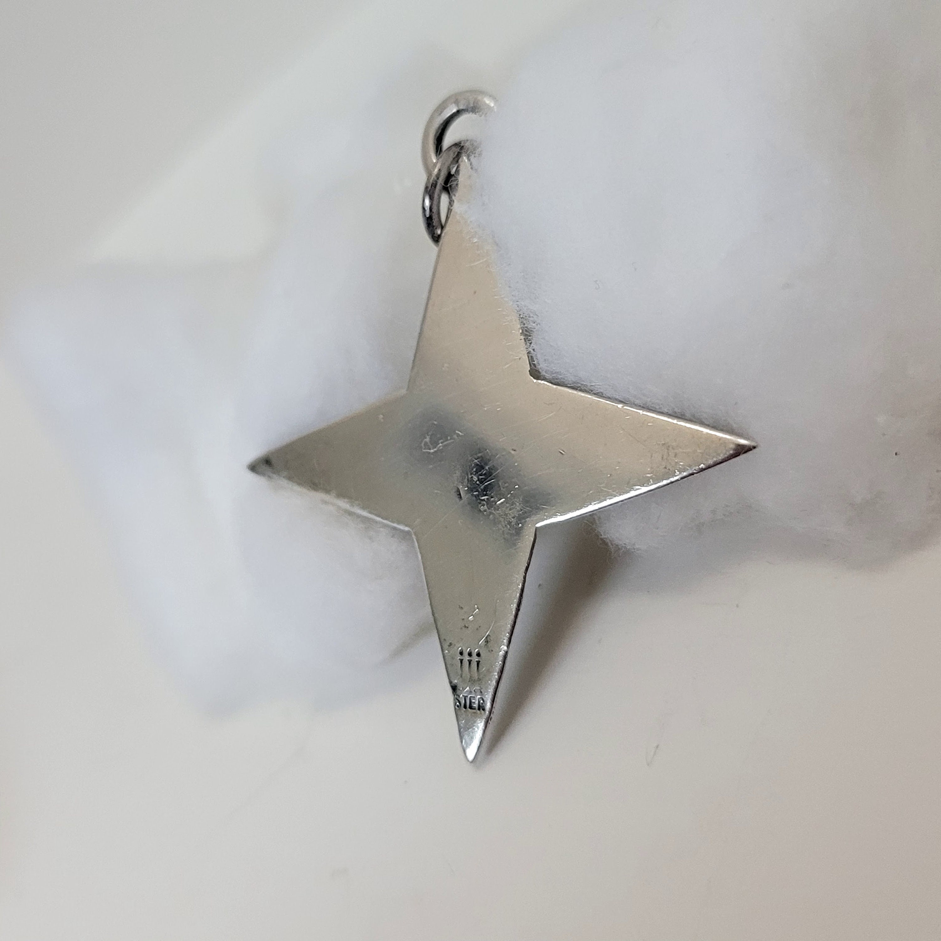 Retired Rare James Avery Christmas Star Pendant Sterling Excellent ...