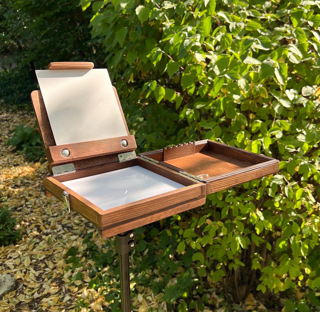 Mini Pochade Box: Portable Artist Paint Set With Palette - Etsy