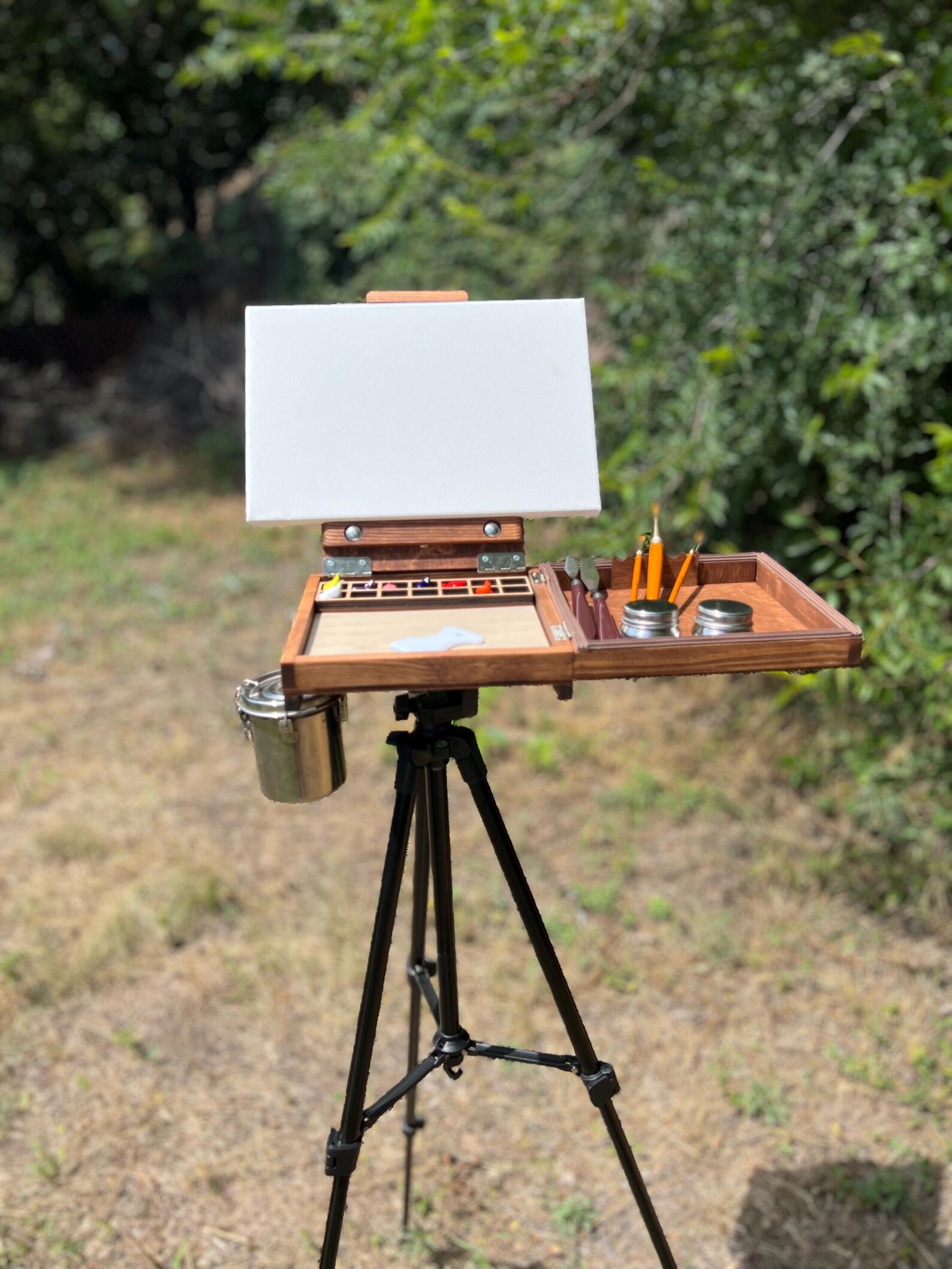 Plein Air Pochade Box Easel for Oil & Acrylic Painting for Professional ...