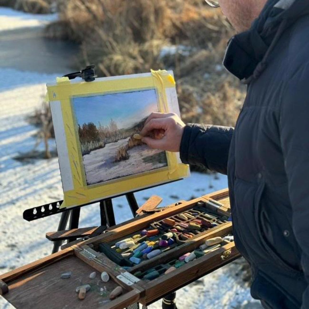 Plein Air Pochade Box – Portable Painting Easel for Pastel Painters - Etsy