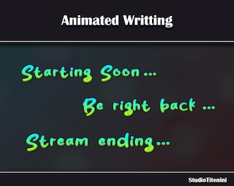 Animated Skelton Layout, Starting Soon, Be Right Back, Stream Ending - Etsy
