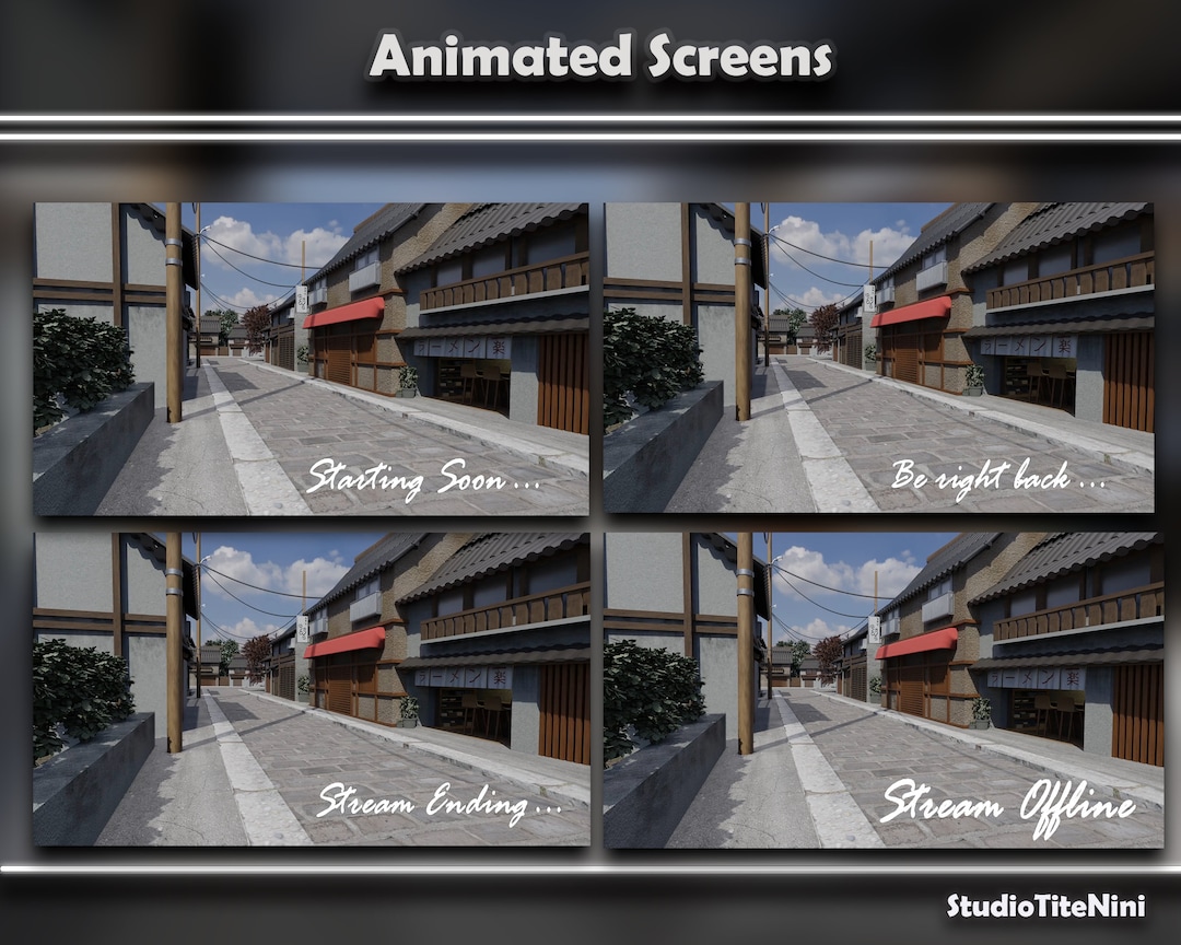 3d Animated Stream Screen for Stream/ Stream Overlay - Etsy