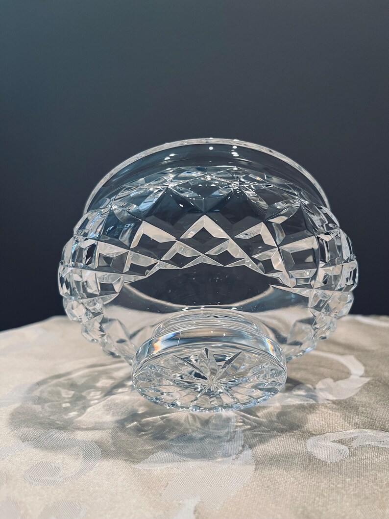 Vintage Waterford 5 Footed Bowl Comeragh Pattern Diamond Cut Classic ...