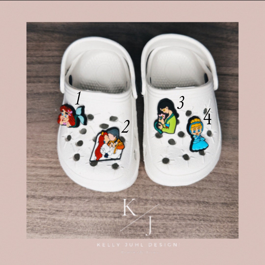 Princess Croc Charm/ Jibbitz/ Clog: Disney Characters, Disney Princess ...