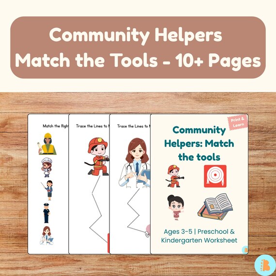 Community Helpers Matching Activity