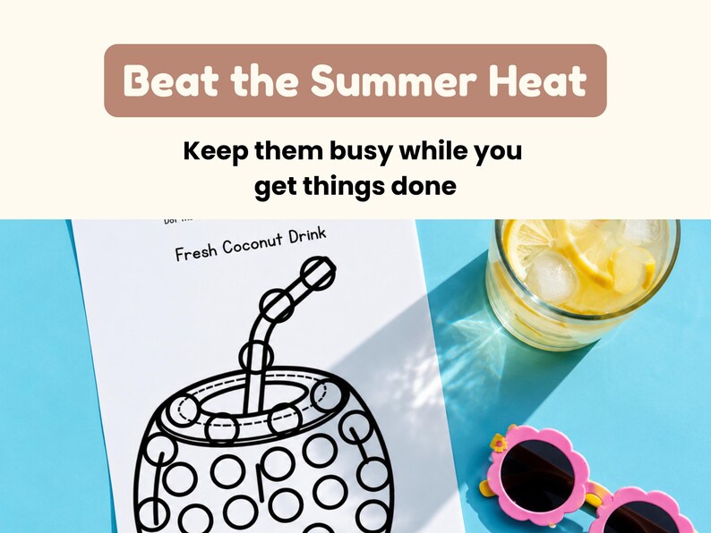 Summer Dot Marker Activity Pages | Toddler Fine Motor Skills (digital ...