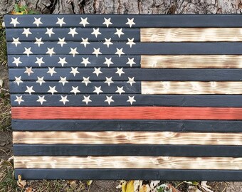 Rustic American Flag Sign Wooden, Hanging Sign, Patriotic Sign, July ...