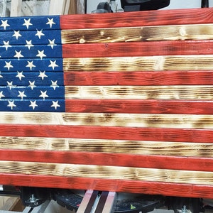 Rustic American Flag - Etsy