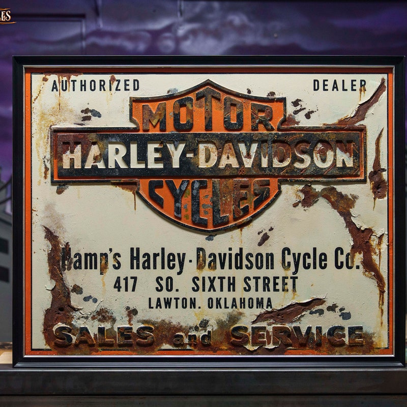 Harley Davidson Sign - Etsy