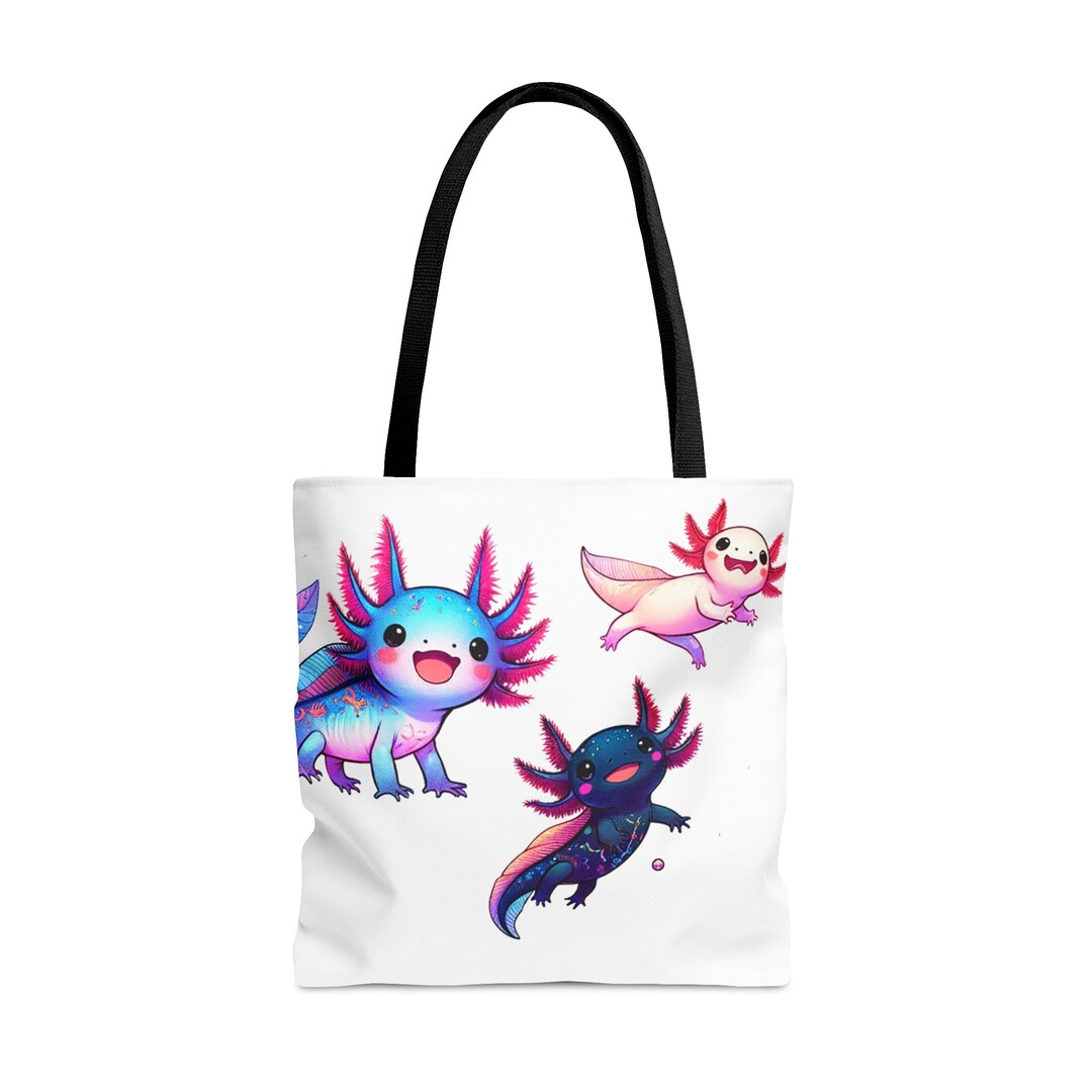 Adorable Axolotl Tote Bags - Stylish, Durable & Versatile | Unique ...