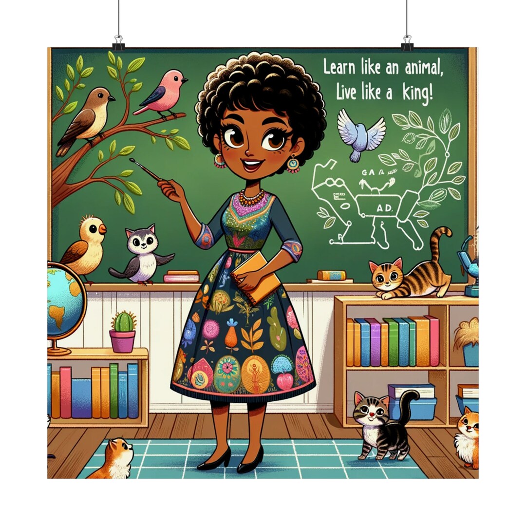 Wild Classroom Adventure Poster - 'learn Like an Animal, Live Like a ...