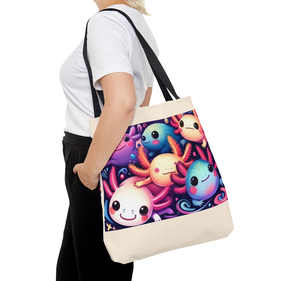Adorable Axolotl Tote Bags - Stylish, Durable & Versatile | Unique ...